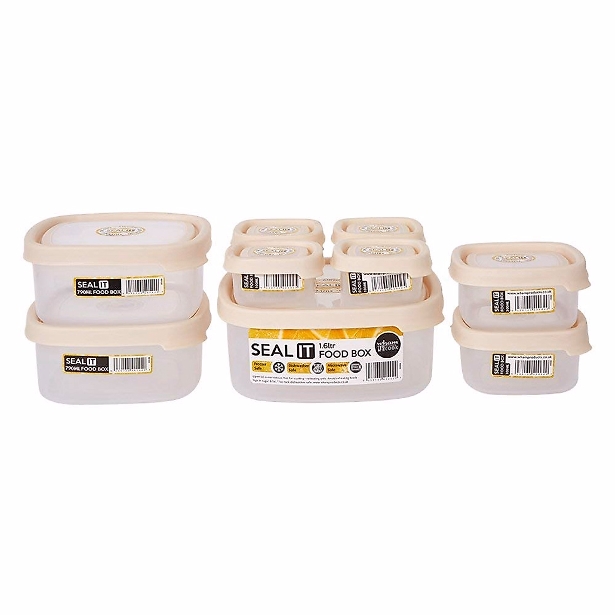 KARMAS PRODUCT 18 Piece Food Storage Container Set with Easy Locking Lids,BPA Free and 100% Leak Proof,Plastic