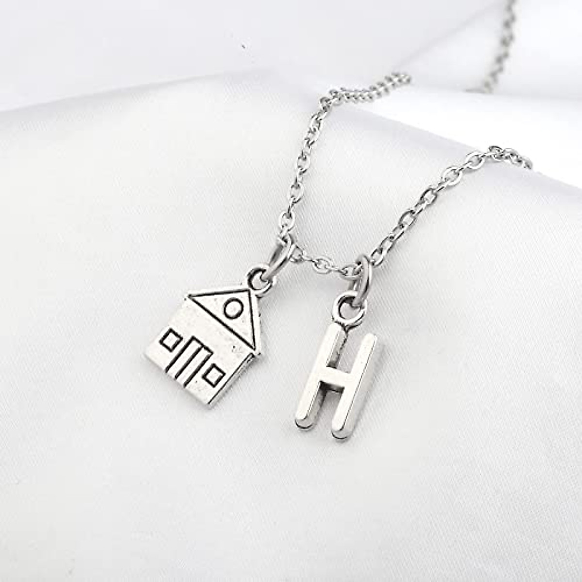 KEYCHIN Singer Album Inspired Necklace Music Album Fans Gifts H & House Charm Jewelry For Singer Fans (H & House NK)