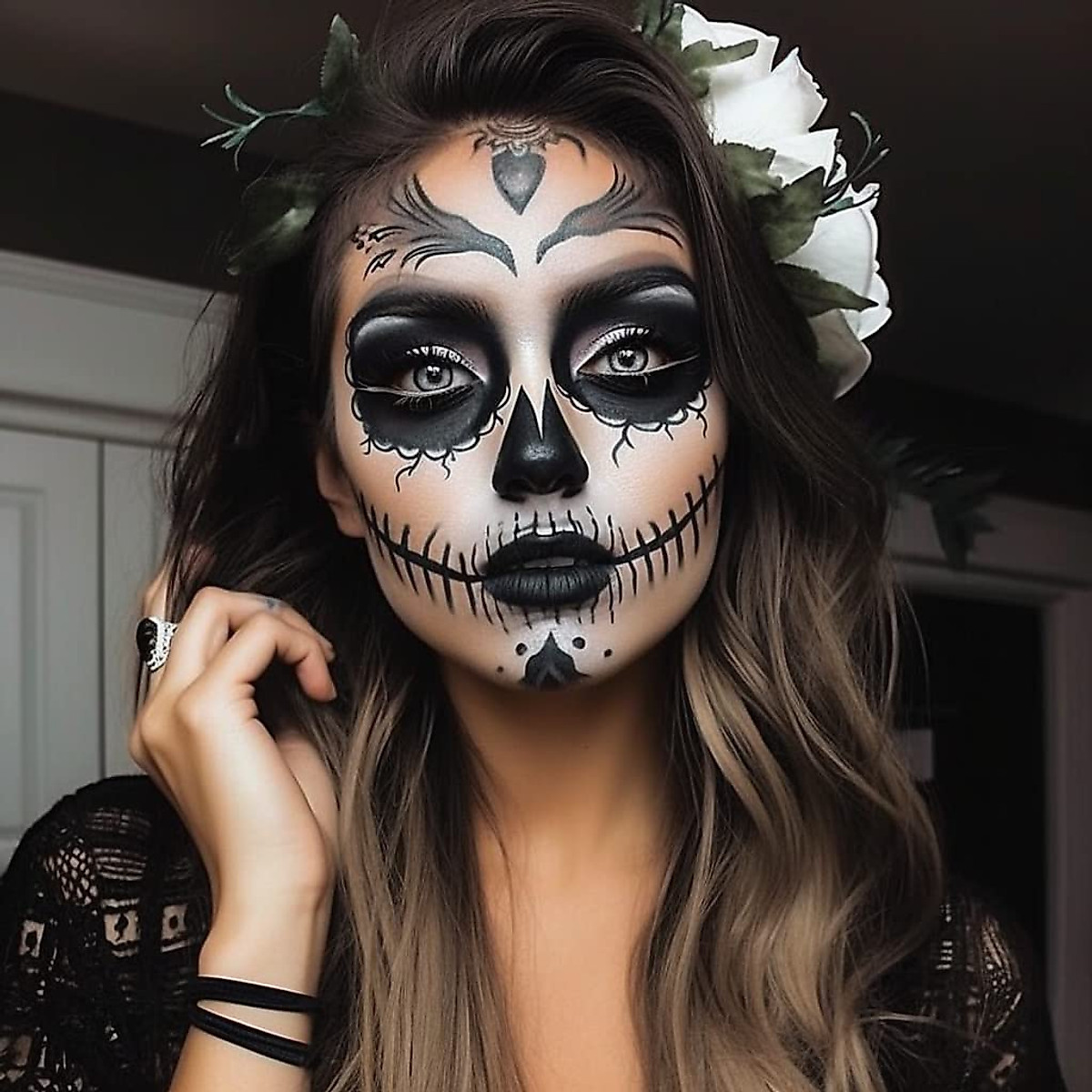 ColorMaster Face and Body Paint (water-based) Black (30gm) Non-Toxic High-Quality Paint for Children and Adults Halloween Makeup, Costumes, Festivals