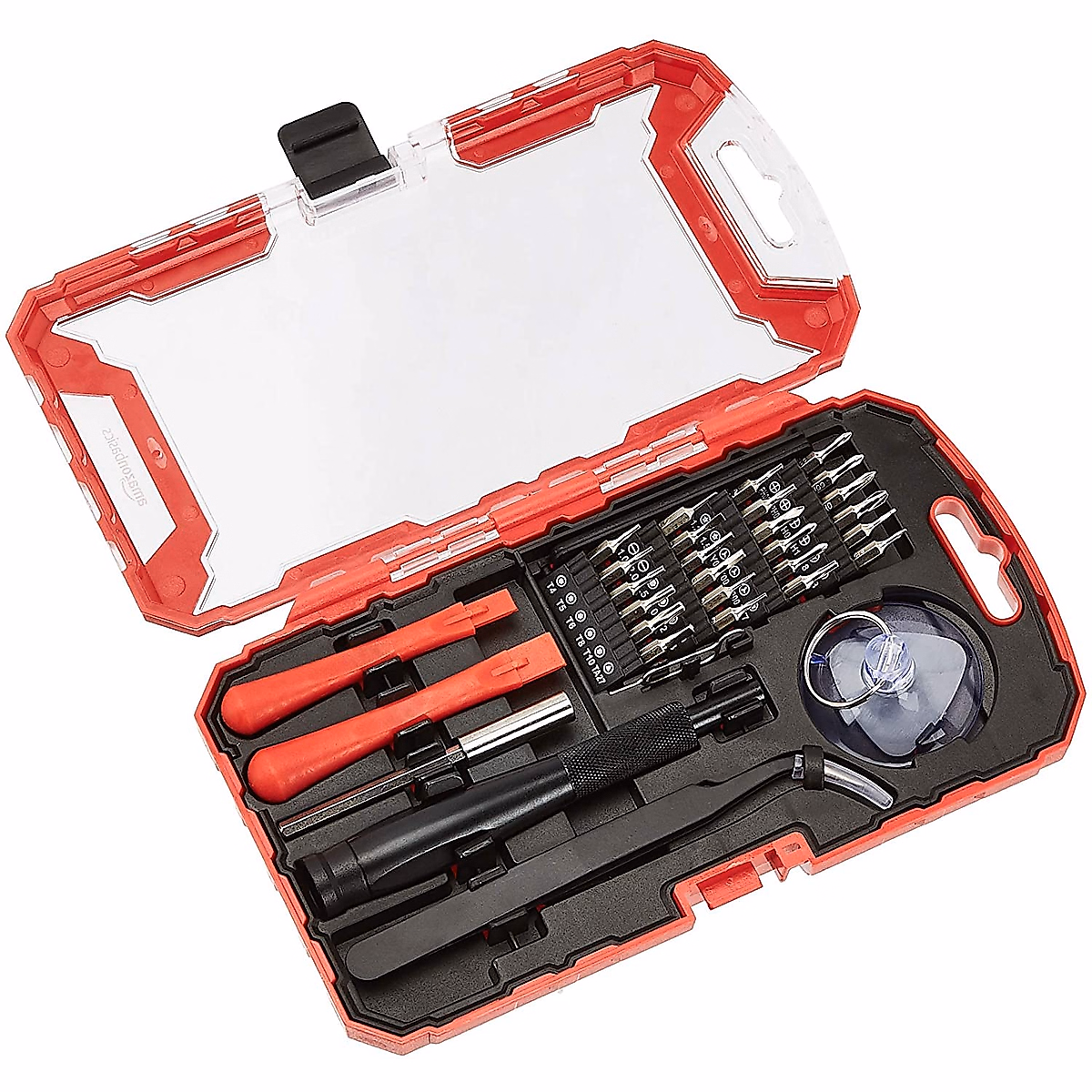 Amazon Basics Electronics Repair Screwdriver Set, Set of 32 Pieces