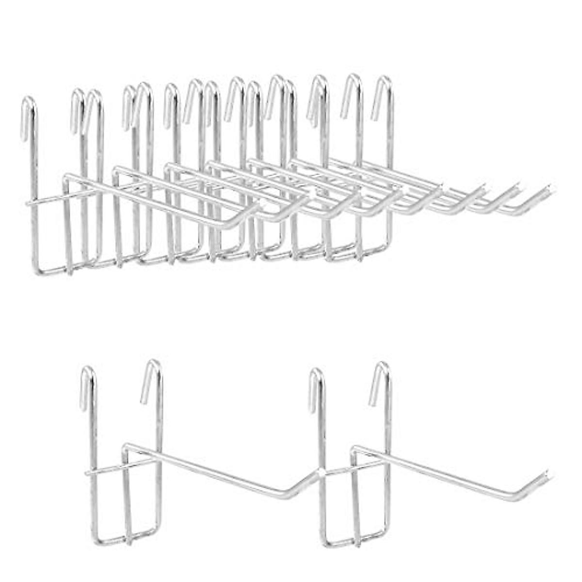 Stainless Steel Wall Bracket Display Hooks 4.3-inch Long 10 Pcs