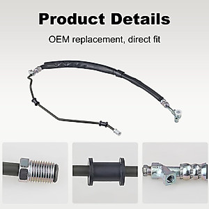 WMPHE Compatible with Power Steering Pressure Hose Assembly Acura MDX V6 3.7L 2007 2008 2009, Replace OEM 53713-STX-A01, 3401214