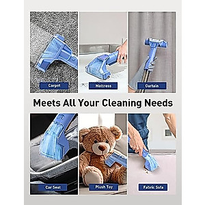 Aspiron CA031B-US-5 Carpet Cleaner Machines, 1.08L, Blue