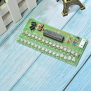 Comimark 1Pcs MCU Adjustable Display Pattern LED VU Meter Level Indicator 16 LED Dual Channel