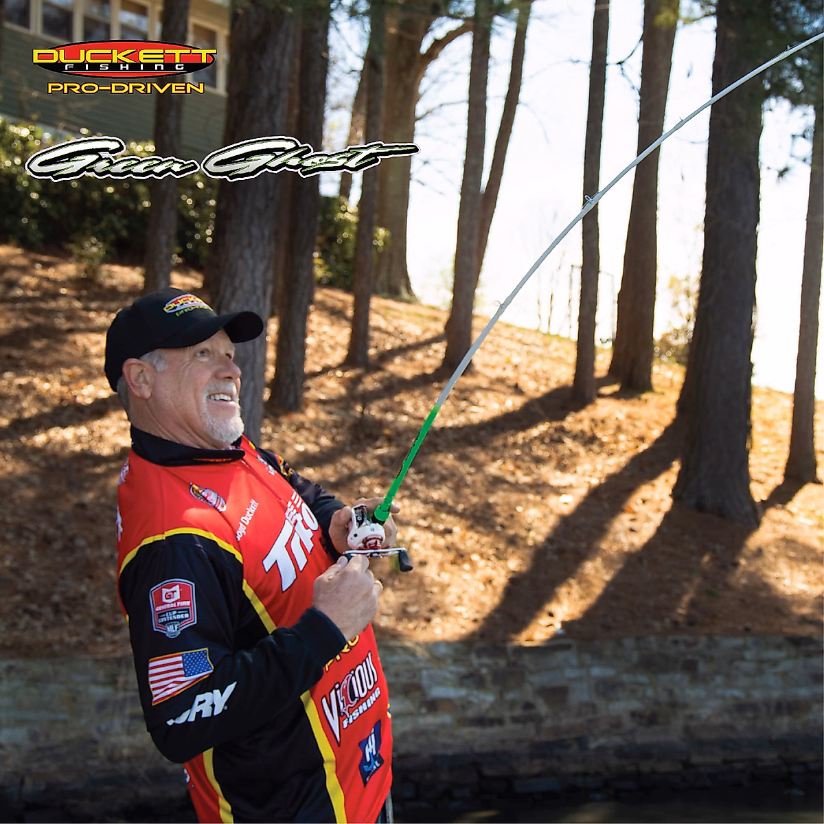 Duckett Fishing Green Ghost Casting 7'0" Durable Fishing Rod Med HVY Fast