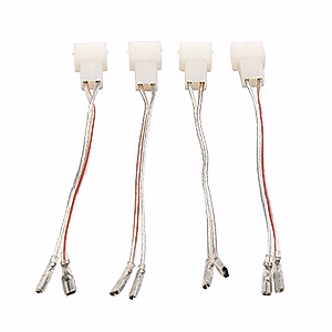 RED WOLF Door Dash Tweeter Speaker Wire Harness Replacement for Honda Civic Accord Odyssey Civic CRV Install Adapter Connector 6 PCS