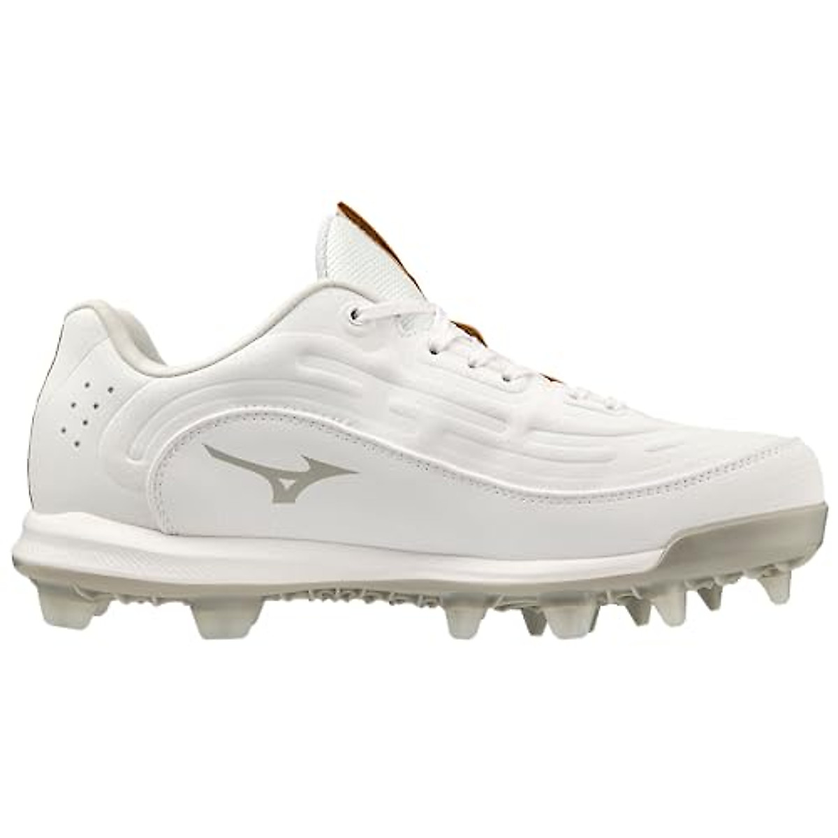Mizuno Women's Finch Elite 6 Low TPU Softball Cleat, White, 7
