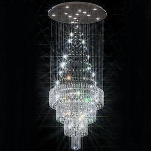 Flashing God D32''X H120'' High Ceiling Chandelier Crystal Raindrop Chandeliers Staircase Large Chandelier Villa Entrance Foyer Ceiling Light High Ceiling Pendant Light Fixture,12 Bulbs Include