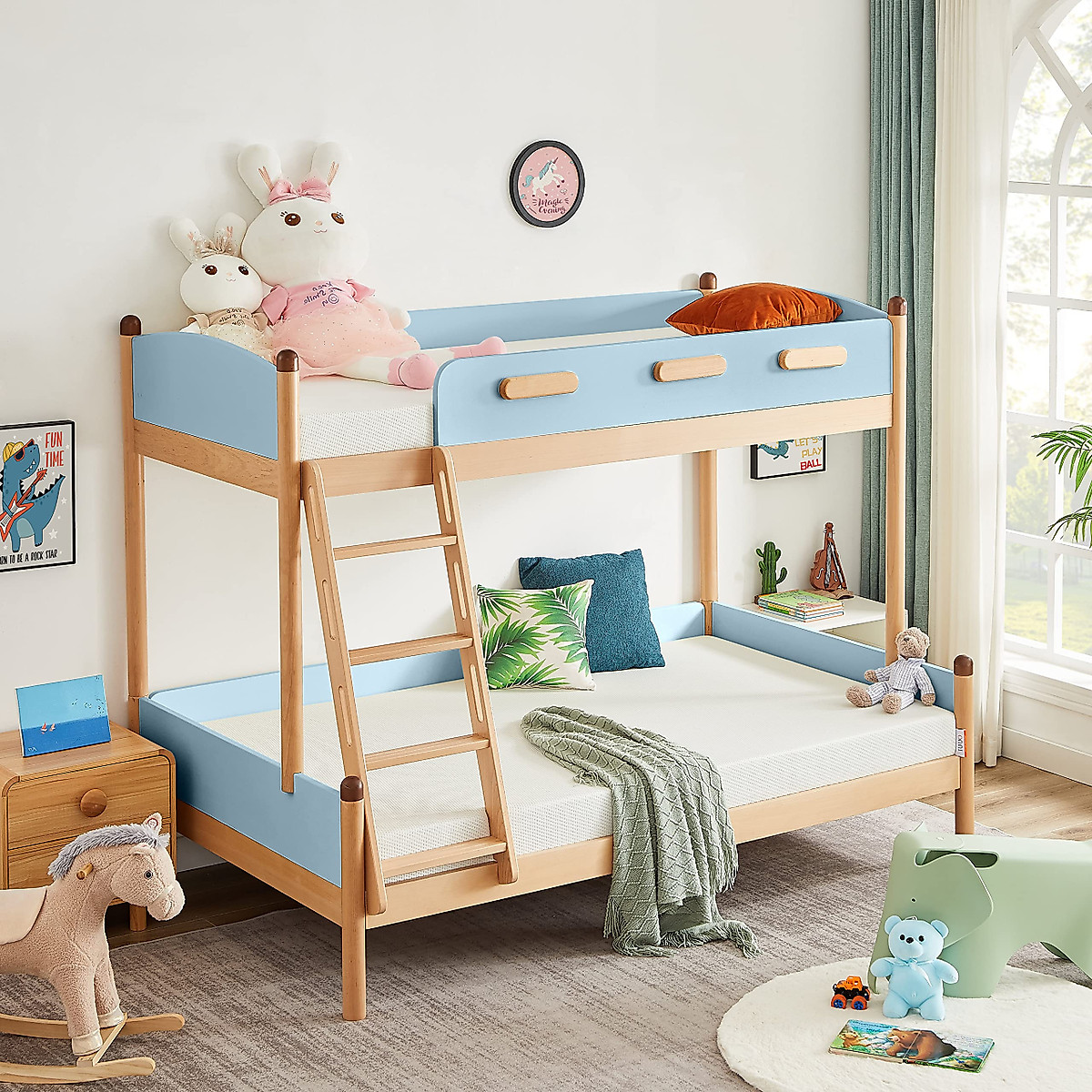 OUUI Twin XL Mattress, 5 Inch Green Tea Cooling Gel Memory Foam Mattress in a Box for Kids Medium Firm Twin Bed Mattress for Bunk Bed, Trundle Bed, Pressure Relief, CertiPUR-US Certified