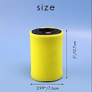 796031 Air Filter with Fuel Filter and Spark Plug for John Deere D100 D110 D125 D130 Fits for Husqvarna Yta22V46 Yth22V46 Yth24V48 Hu800Awd, BS 591334 492932 310000 Engine Lawn Mower