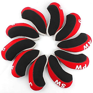 Golf Iron Head Covers 12Pcs Neoprene Golf Club Protector for Titleist Callaway Ping Taylormade