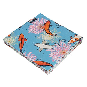 Soimoi Japanese Print Precut 10-inch Cotton Fabric Quilting Squares Charm Pack DIY Patchwork Sewing Craft-Multicolor2