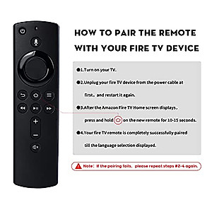 L5B83H Replacement Voice Remote Control fit for Fire TV Stick(Lite,2nd Gen,3rd Gen,4K),Fire TV Cube(1st and 2nd Gen)