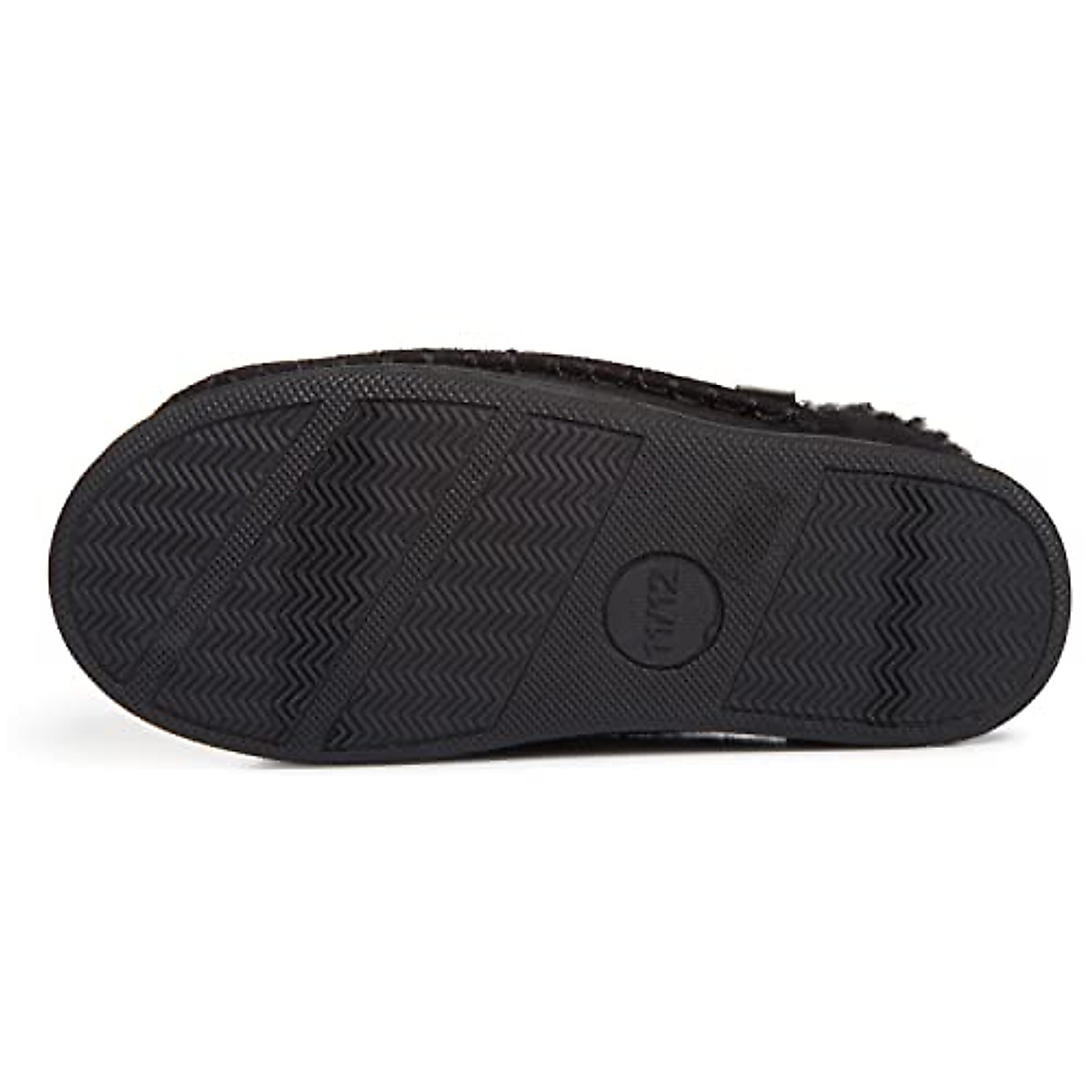 Lucky Brand Boys Micro Suede Clog Slippers, Non Slip Rubber Sole Warm Fuzzy Fluffy House Shoes, Kids Indoor Outdoor Clogs, Black, Size 2-3