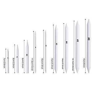 84 Pcs Blending Stumps and Tortillions, Paper Art Blenders, Art Pencils, Drawing Pencils for Student Artist Charcoal Sketch Drawing Tools, Sketch Supplies