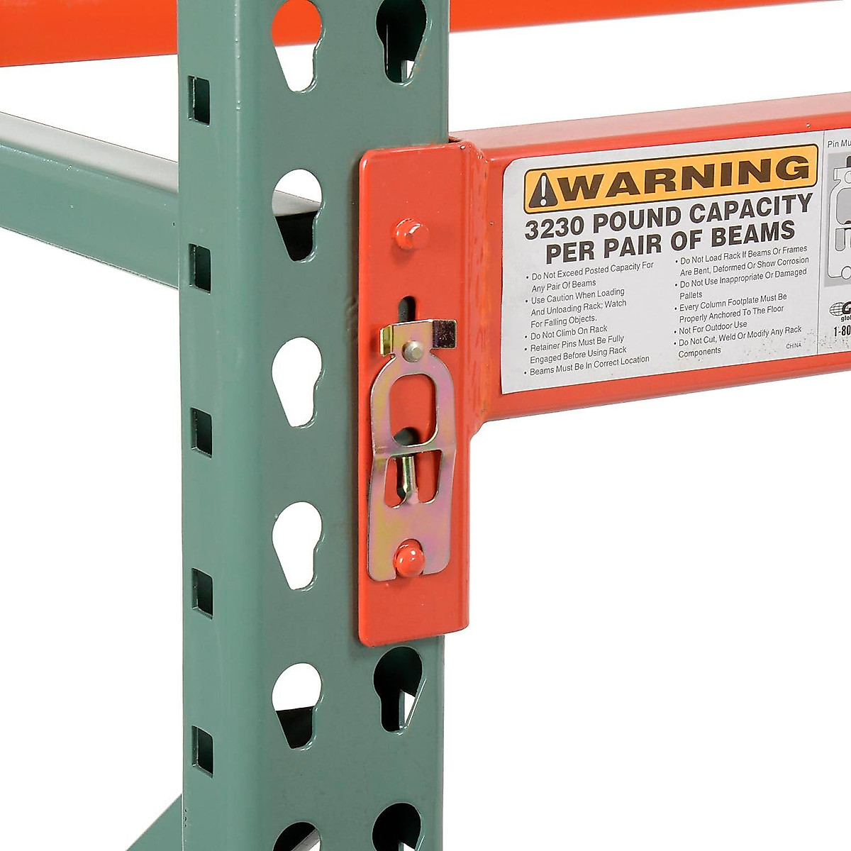 Global Industrial Teardrop Pallet Rack Add-On 108"W X 36"D X 96"H