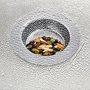 3PCS - Windran Kitchen Sink Drain Strainer, Upgraded Double-Layer Safe Design for Most Kitchen Sink Drain Basket, (4.5 Inch)