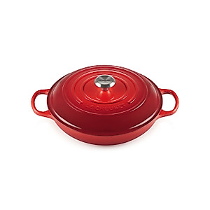 Le Creuset Signature Enameled Cast-Iron Cookware Set, 10-Piece, Cerise