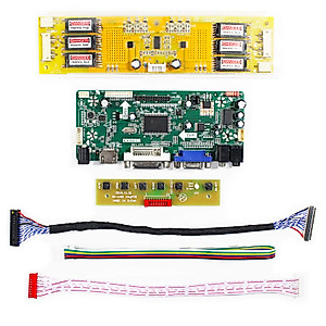 HD MI Audio Input 1600X1200 20.1 Inch LCD Panel for LTM201U1 LTM201UX LTM213U6 6CCFL 30Pins M.NT678676 Control Board