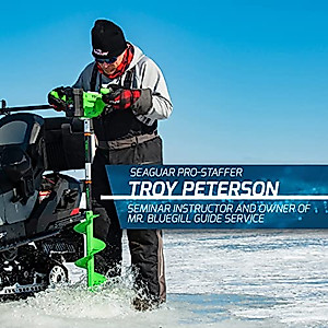 Seaguar IceX 100% Fluorocarbon Fishing Line, Abrasion Resistance, Made for Hard Water 4lbs, 50yds Break Strength/Length - 04ICE50