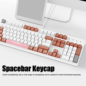 Archuu Heartbeat Cutesy Spacebar Keycaps,PBT Cute Cartoon DIY Mechanical Gaming Keyboards Keycaps, Gaming Keycaps,Keyboard Replacement Accessories