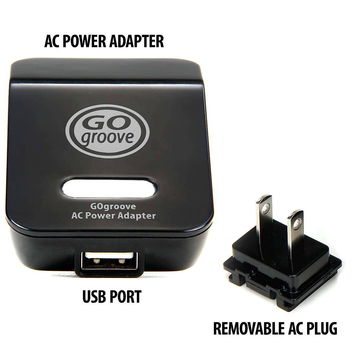 GOgroove Universal Fitness Tracker USB Power Adapter Wall Plug - Compatible with Fitbit Charge, Inspire, Versa, Ionic, Alta HR, Fossil, Samsung, Lintelek, LETSCOM and More Fitness Trackers