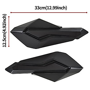 Hand Guards with Mounting Brackets for Polaris Snowmobile, SAUTVS Black Handguards with Straight Bar Handguard Mounts for Polaris Snowmobile Accessories (1Pair, Replace #2879193, 2880939)