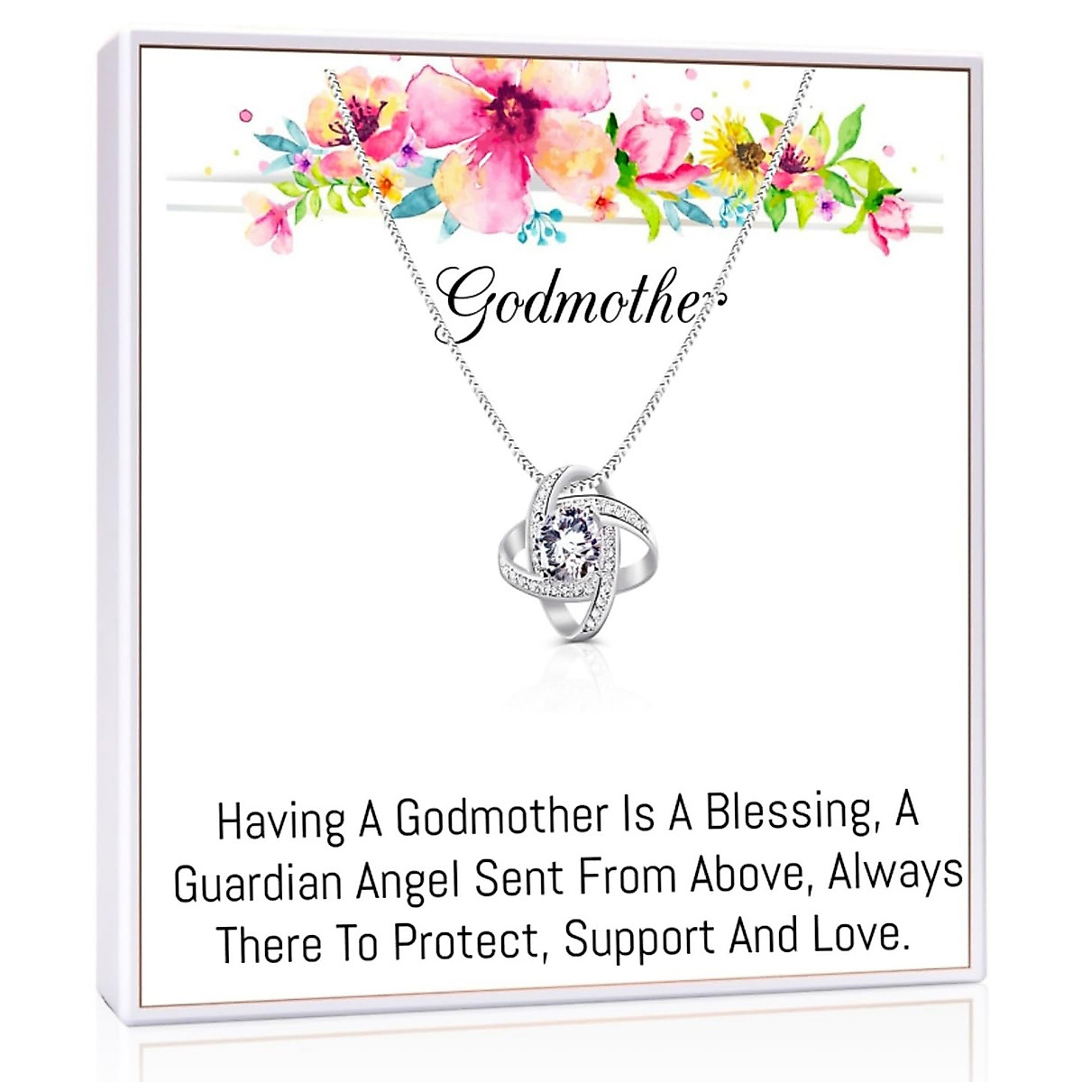 Onepurposegifts Godmother Gift set, Godmother necklace, Gift for godmother (New Zircon)…