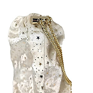 Round Ball Case Women Metal Clutches Chain Shoulder Handbags Evening Totes Bucket Clutch Bag (Beige)