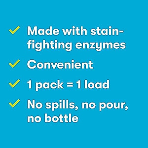 ECOS Laundry Detergent Packs, 80 Loads - 100% Plastic Free Packaging - Convenient No Mess Washing Soap Packs - Hypoallergenic for Sensitive Skin - Free & Clear