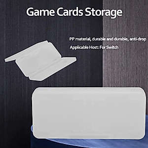 4-In-1 Game Cards Case, PP Material Game Cards Storage, Light In Weight Scratch-Resistant Game Cartridge Holder, for Switch(Four card boxes through white)