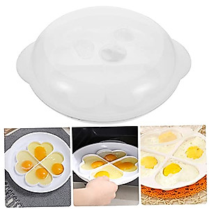 NAMOARLY Microwave Egg Steamer Microwave Egg Cooker Egg Cooker for Microwave Egg Cooker Mold Eggs Egg Cooker Without Shell Poached Egg Holder Steamed Egg Molds Egg Maker Steamed Pp White