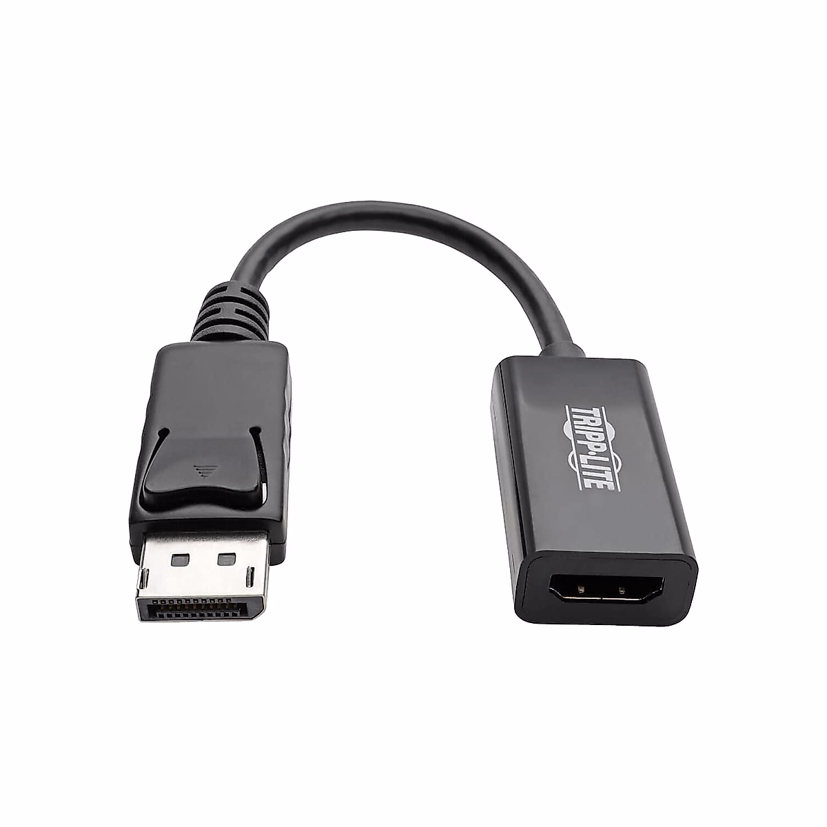 Tripp Lite DisplayPort to HDMI Adapter Converter 4K @ 60Hz, Latching Connector, DP 1.2 to HDMI 2.0 M/F, DP to HDMI (P136-06N-H2V2LB),Black