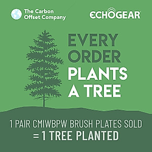 ECHOGEAR Wall Brush Plate for Hiding Up to 8 Low Voltage Cables - Sturdy Brushes with Cable Catching Design - Ideal Cable Pass Through for Wall Mounted TVs