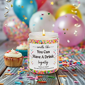 LEADO 21st Birthday Candles - 21st Birthday Gifts for Her, Him - Cool 21st Birthday Gifts for Daughter, Son, Friend - Happy 21st Birthday Presents, Funny Gift for 21 Year Old Male, Female, Boy