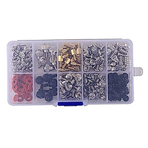 New Accessories DIY for Motherboard Mounting Hardware Screws Repair Tool Hard Disk for Computer for PC with Case Set 228PCS - (Photo Color) SCRW-107036