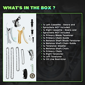 SCITOO Timing Chain Kit for 2005-2010 Ford Mustang 1997-2010 Ford Explorer 1998-2010 Mercury Mountaineer 2001-2008 Mazda B4000 4.0L V6