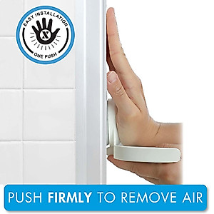 SlipX Solutions Patented Strong Hold Soap Saver, Suction Cup Soap Holder, Must Have Universal Kitchen & Bathroom Shower Accessories, White