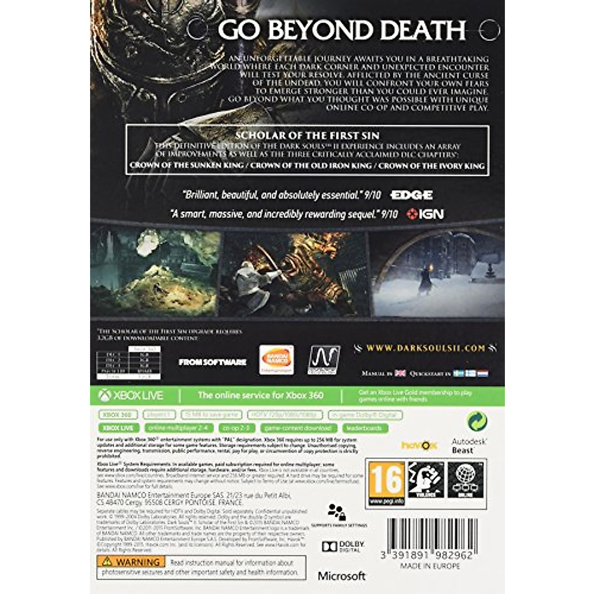 Dark Souls II: Scholar of the First Sin (Xbox 360)