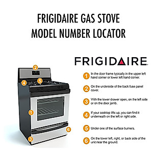 Premium Plus Stove Protectors for Frigidaire Gas Range Model FGGF3036TDA, Custom Cut, Easy to Clean Stove Liner, Made in the USA.