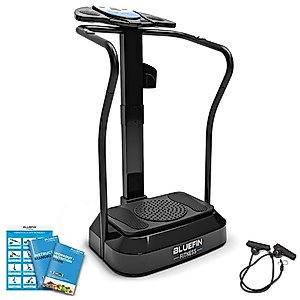 Bluefin Fitness Vibration Platform | Pro Model | Upgraded Design with Silent Motors and Built in Speakers
