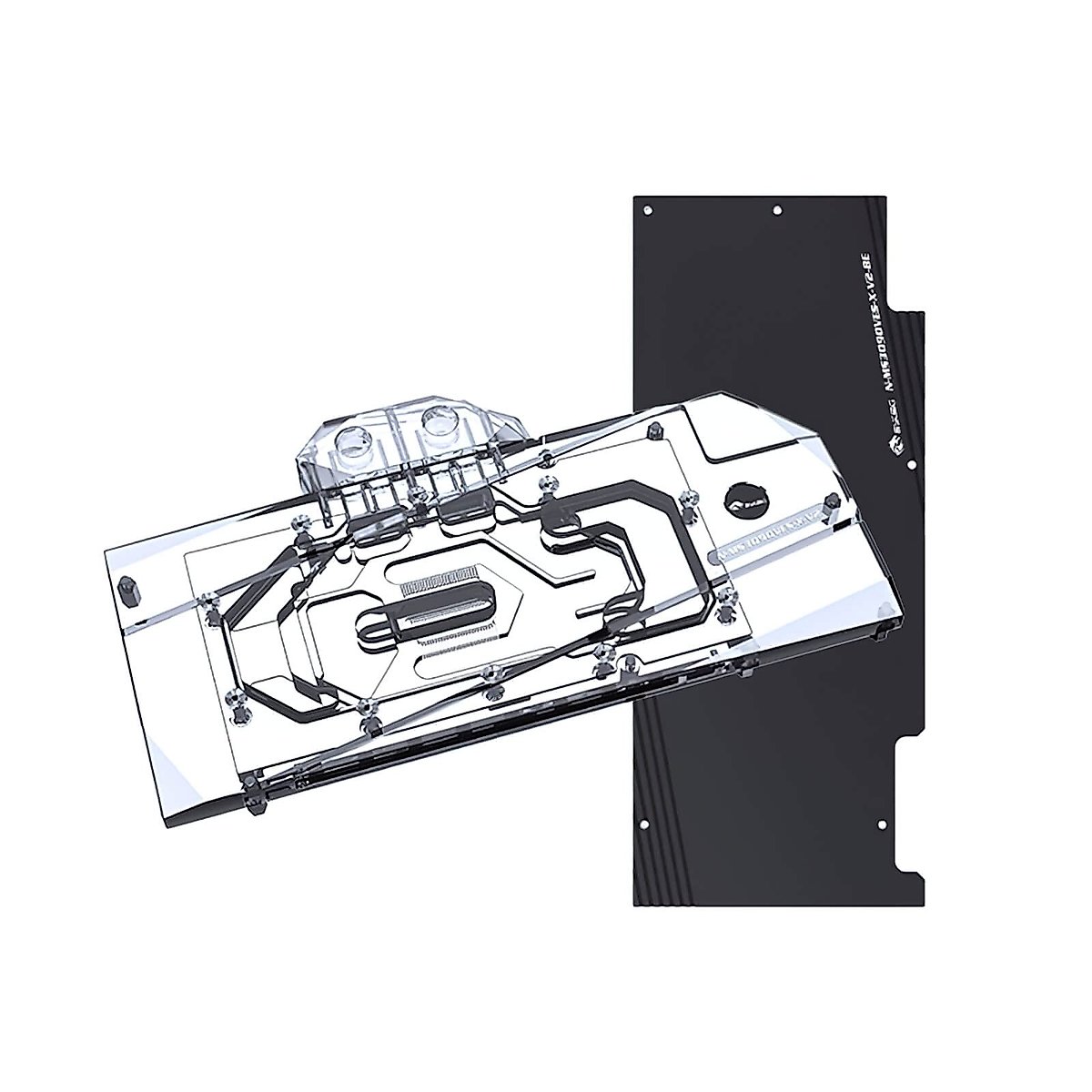 Bykski Full Coverage GPU Water Block and Backplate for MSI RTX 3090 Ventus (N-MS3090VES-X-V2)
