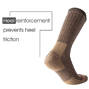 KAVANYISO Merino Wool Socks for Men Hiking Thermal Winter Crew Socks Boot Socks