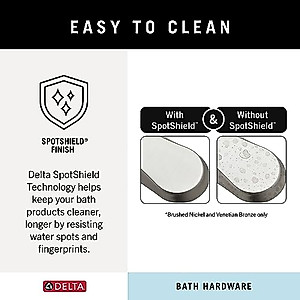 Delta ARV35-DN Arvo Double Towel Hook Bath Hardware Accessory in Brushed Nickel