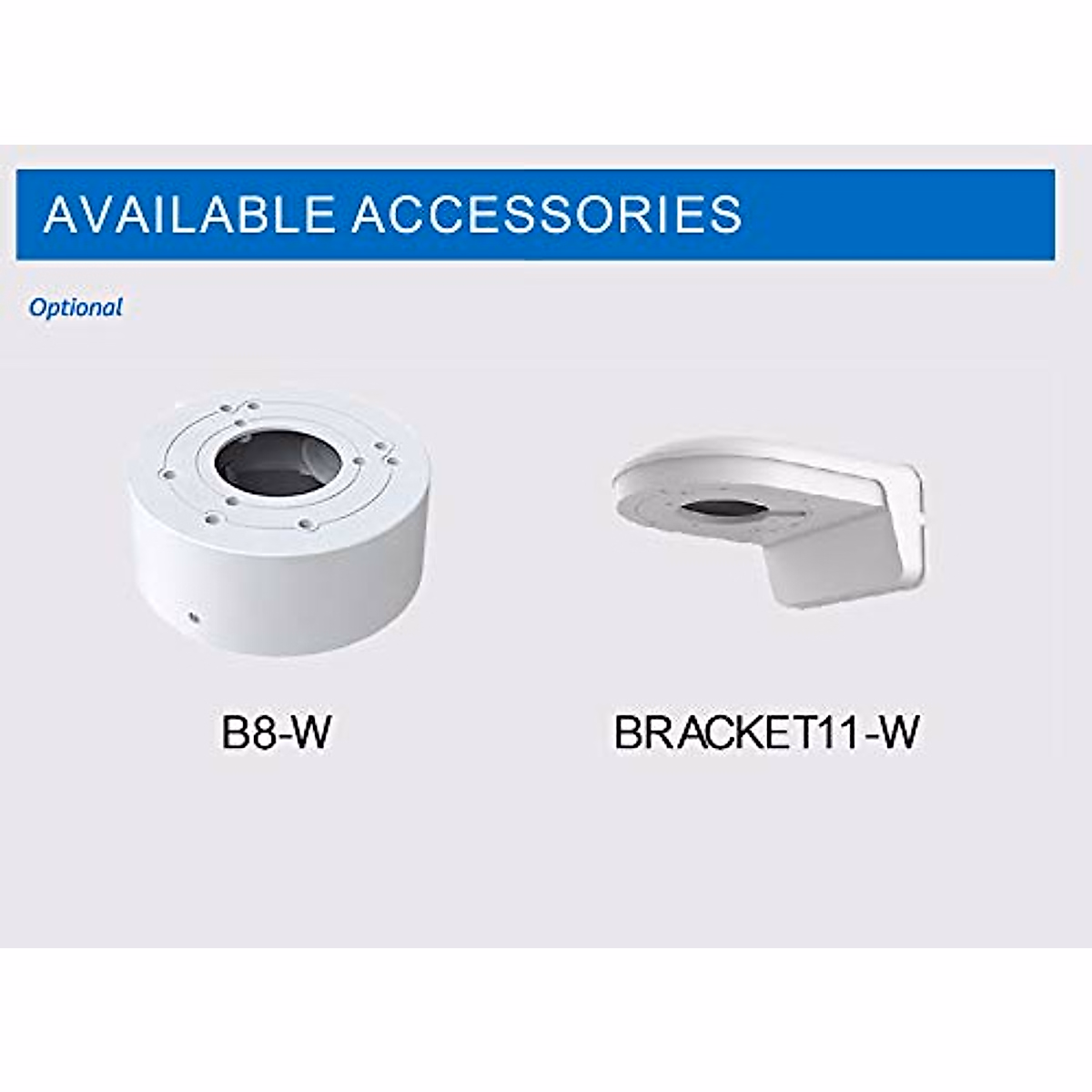 ENS IP-5IRD5S34/28 Titanium Series Network IR Security Camera, White; 1/2.7" CMOS Sensor; 5MP (2592 x 1944) Resolution; Built-in Microphone; 3D DNR; Digital WDR; DC12V/PoE; Intrusion Detection