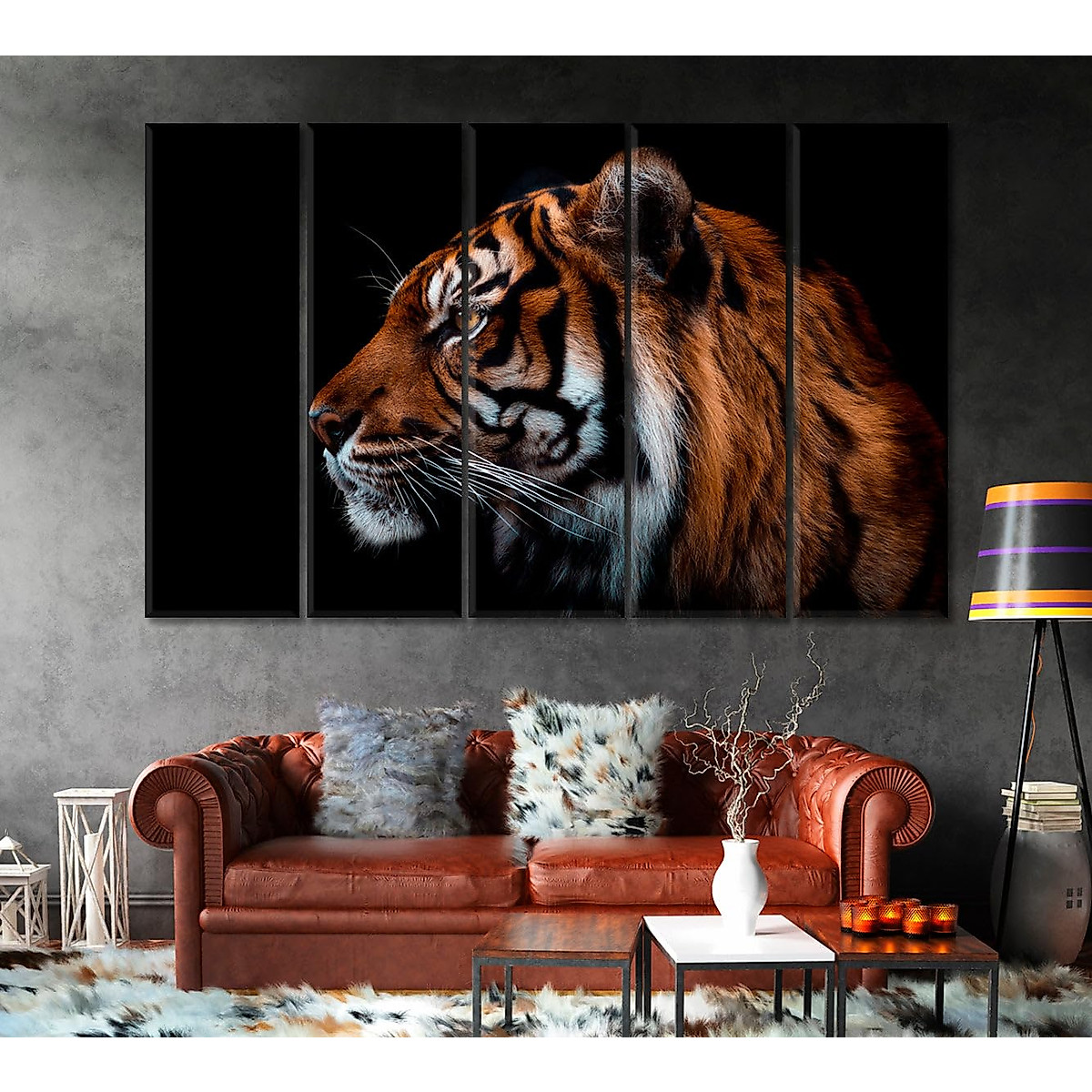 Sumatran Tiger Canvas Print 1 Panel / 36x24 inches