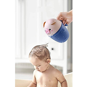 5-Star Compatible High Yield Inkjet Cartridge Replacement. Happy Pig Baby Bath Rinse Cup (Blue)