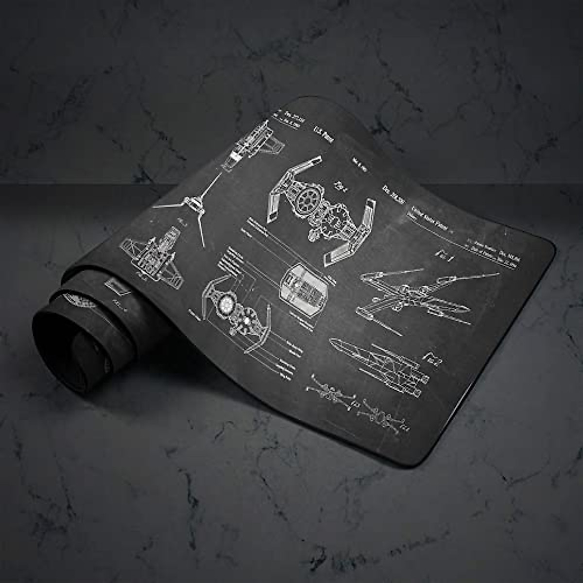Spaceship Space Mouse mat, Sci-fi Control Console Display Desk Mat, Large Mouse pad for Desk, Gamer Mouse pad, Laptop Pad Mat, Gaming Accessories, Computer Accessories, Gaming Room Decor, SciFi Gift