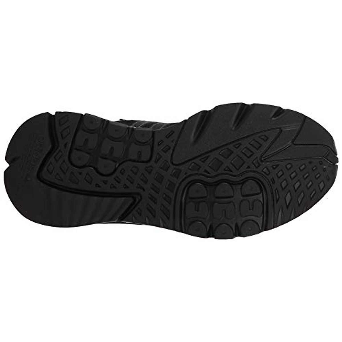 adidas Originals Women's Nite Jogger Sneaker, core Black/Shock Red/Silver Met, 7.5 M US