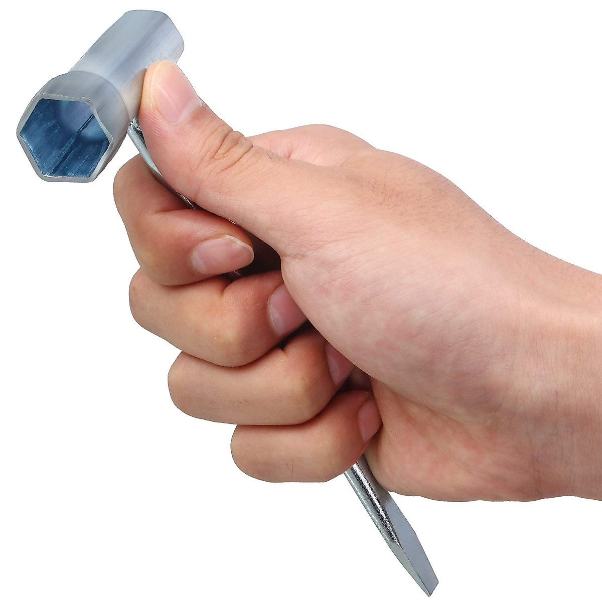 3 Pack Chainsaw Wrench Scrench Tool Replacement, 13 by 19 mm Chainsaw Wrench Scrench T Wrench Spanner Tool Remover for Saws Chains Nuts Combination Screwdriver and Wrench Mix Multi Tool